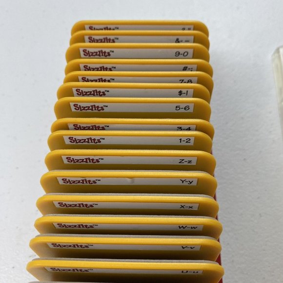 Sizzix | Other | Sizzix Sizzlits Alphabet Set 35 Dies Letters Full Set ...